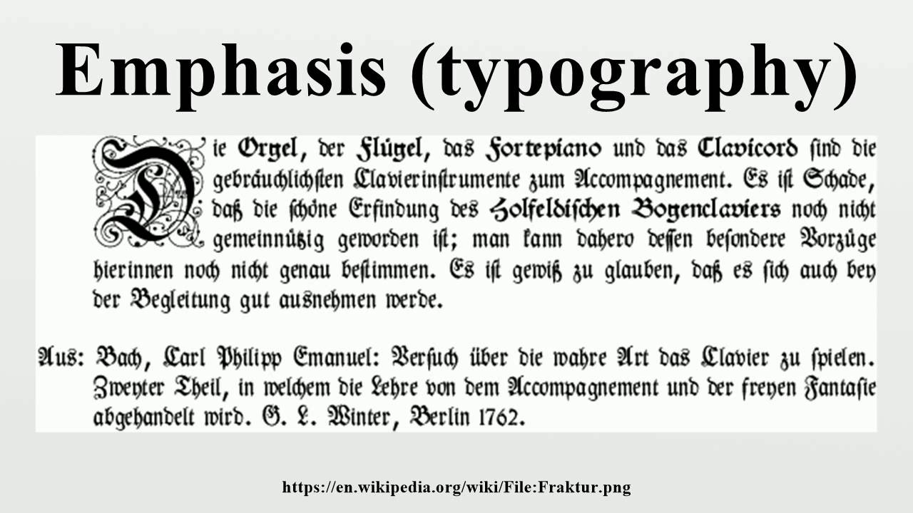 Emphasis (typography)
