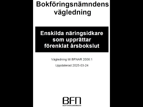 Apr-jun 2025 Ekonominyheter – Del 3 Nytt om redovisning