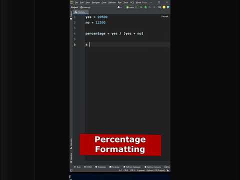 Awesome Percentage formatting Python
