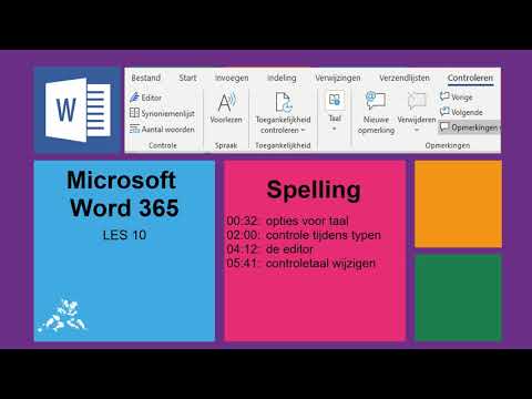 Microsoft Word 365: spellingcontrole