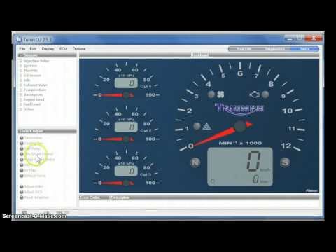 Triumph Speed Triple 1050 fuel map | James Parus research inc.