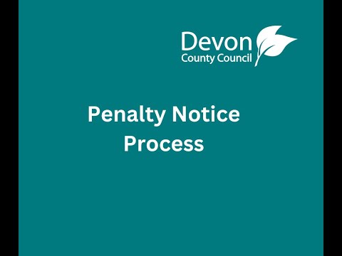 Penalty Notice - the process