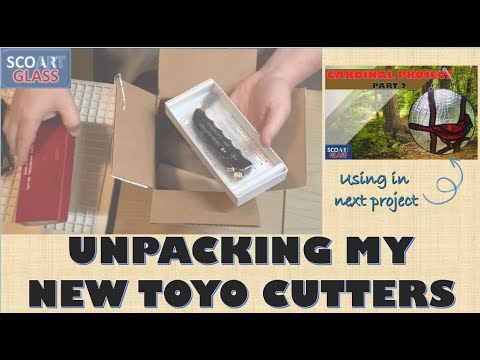 Unpacking New Toyo Stained Glass Cutters - Will use on next project.