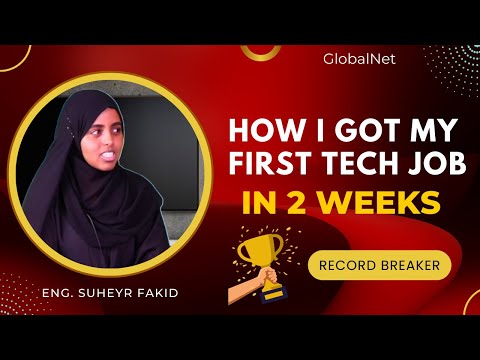 HOW I GOT MY FIRST TECH JOB IN TWO WEEKS | Eng. Suheyr Fakid | GLobalNet