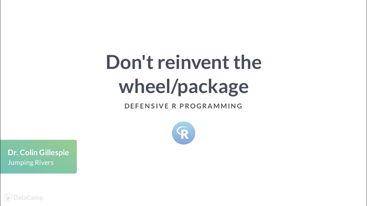 R Tutorial: Don't reinvent the wheel/package