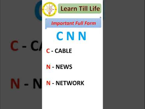 CNN | Full form of CNN | learn till life #shorts #cnn #fullform
