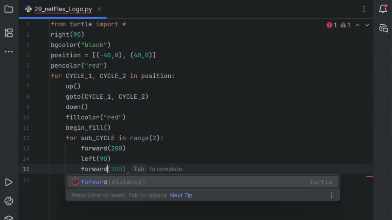 Netflix Logo Recreated Using Python Turtle | Creative Logo Design with Code