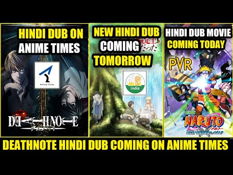 DEATHNOTE Hindi Dub On ANIME TIMES | Muse India New Hindi Dub | ANIME HINDI DUBBED NEWS TODAY !!