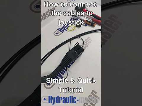How to connect Joystick cables to valve Tractor loader John Deere Kubota #assembly #turtorial