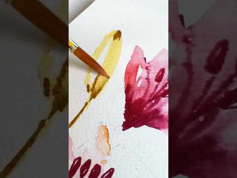 Markers drawing flowers/Copic markers tutorial #Shorts