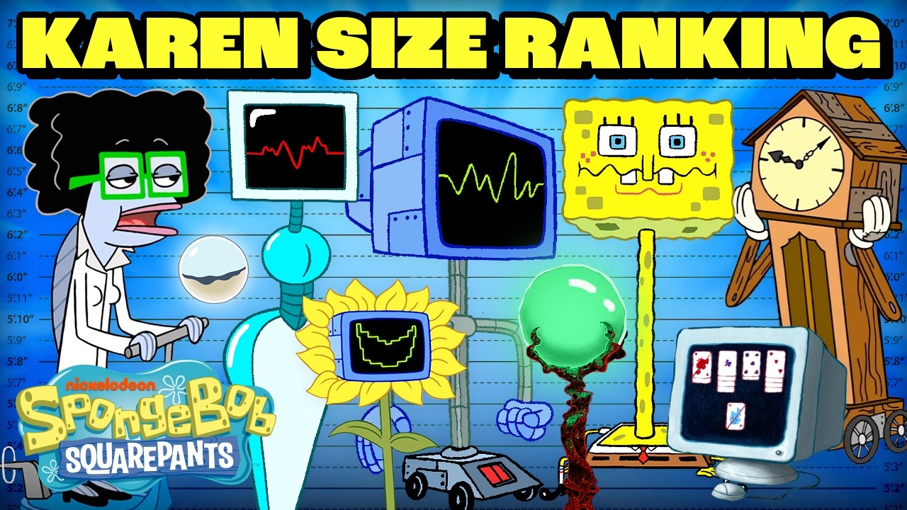 Karen Ranking By Size! 📏 | SpongeBob