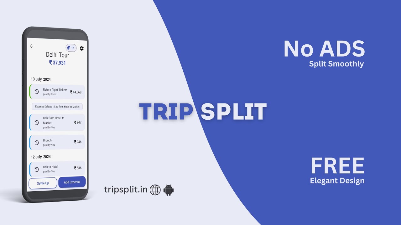 TripSplit - Expense Splitter - INTRO - tripsplit.in