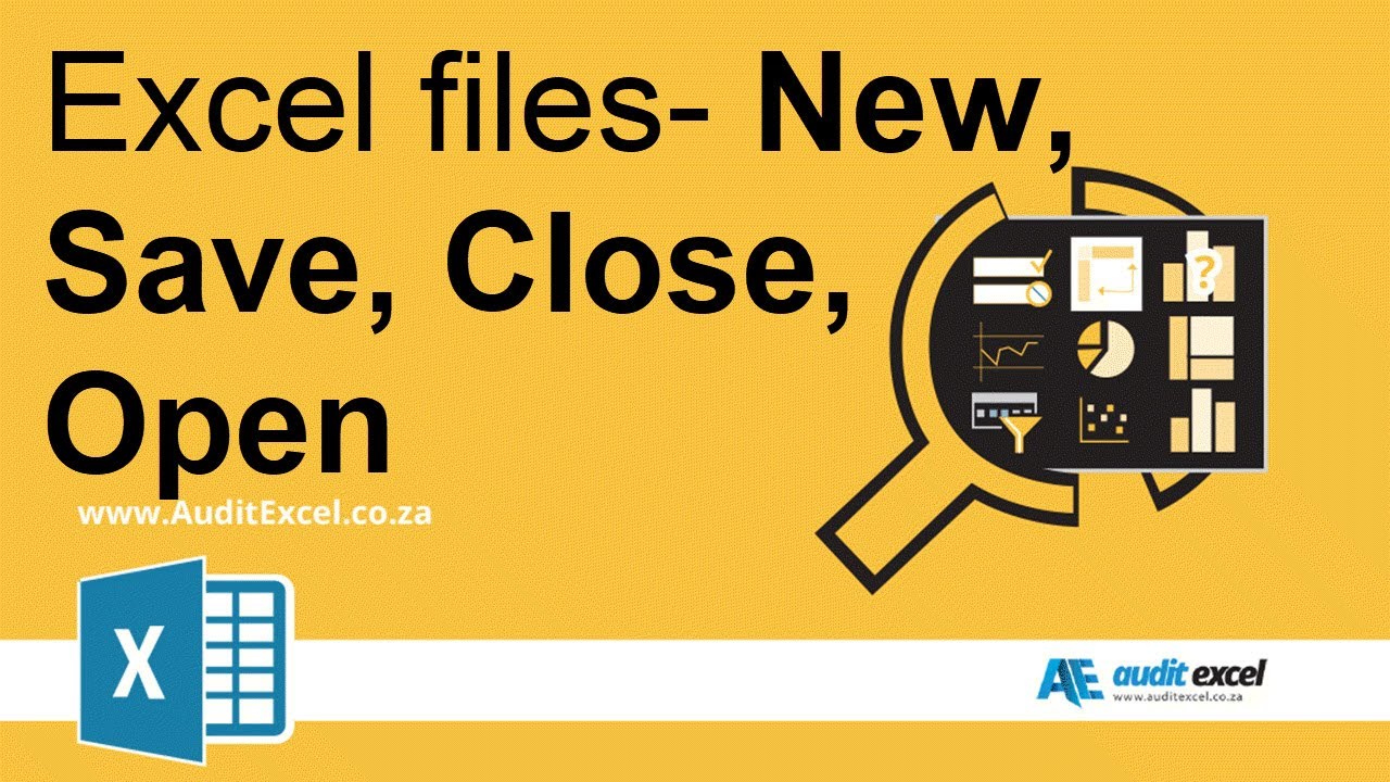 New/ Save/ Open/ Close Excel spreadsheet files