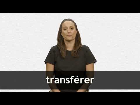 English Translation of “TRANSFÉRER” | Collins French-English Dictionary