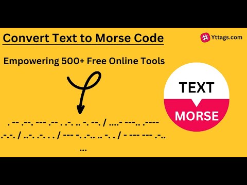 Convert Text to Morse Code | Morse Code Translator