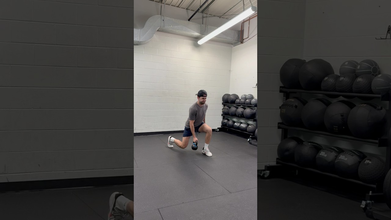Kettlebell Split Squat Drop Catches (Alternating)