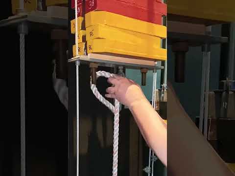 How I like to tension my purchase lines on my manual flyrail systems.