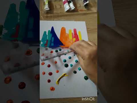 Peinture acrylique facile pour enfants #maman #enfants #peinturefacile