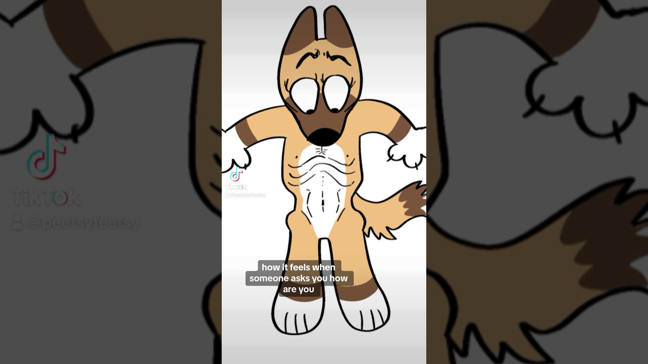 Unemployed, hungry, dirty and sad furry #animation #furry