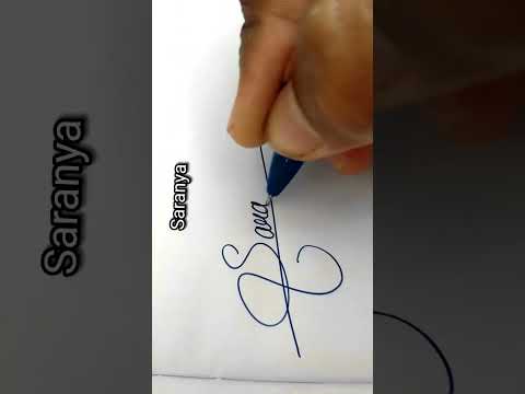 Saranya,name style #youtubeshorts #shorts #trending #viral #handwriting #artist #signature