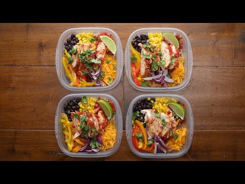 Weekday Meal-Prep Chicken Burrito Bowls