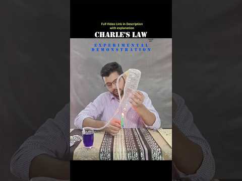 CHARLE'S LAW Experimental demonstration || 11th Chemistry || Science Experiment