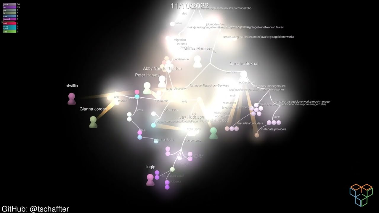 Git Activity Visualization with Gource