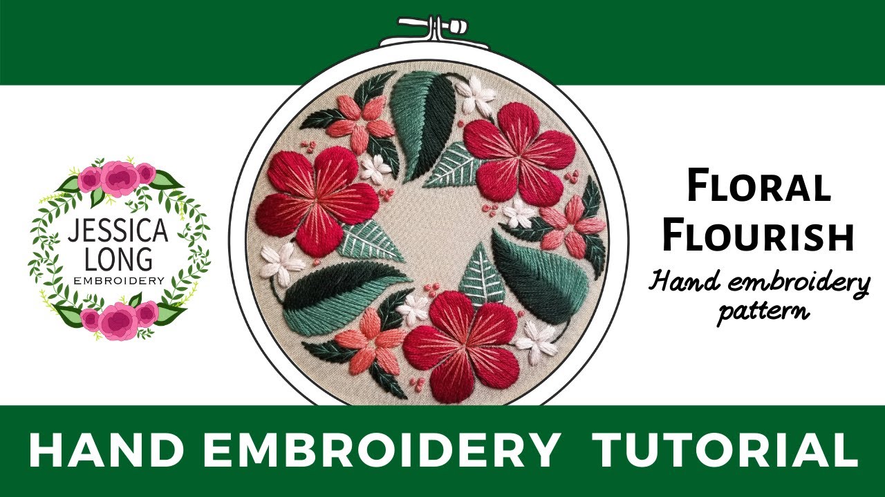 Floral Flourish Beginner Embroidery Tutorial