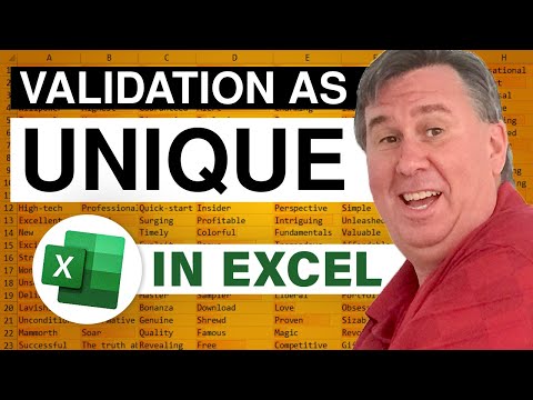 Excel - Mastering Data Validation: Create Unique Dropdown Lists in Excel - Episode 637