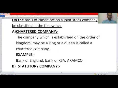 KINDS OF JOINT STOCK COMPANY ITB - POC IN URDU HINDI