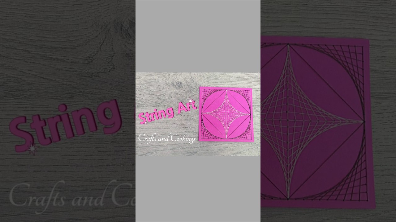 #Diy #String Art Without Nails or Hammer /String Art Tutorial
