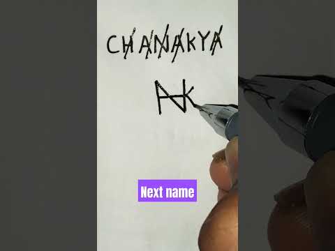 # CHANAKYA name logo # Design # Next name #shorts # By Rajbir