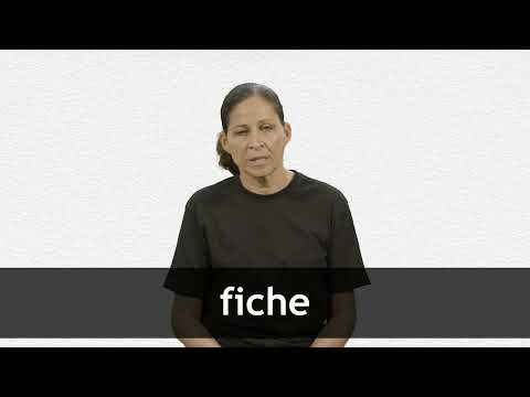 How to pronounce FICHE in French