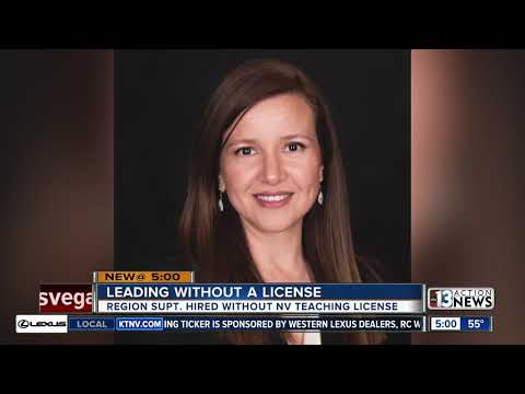 CCSD region superintendent working with no teacher's license