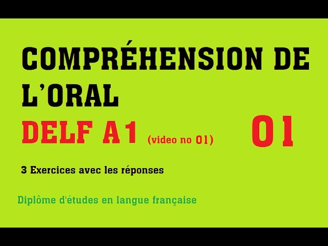 DELF A1 - Compréhension de l'oral / Listening comprehension