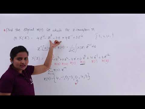 Inverse Z-Transform Problem Example Video Lecture - Crash Course (English) for Electrical ...