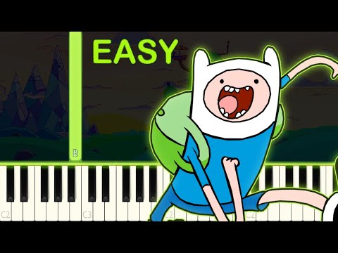 ADVENTURE TIME - EASY Piano Tutorial