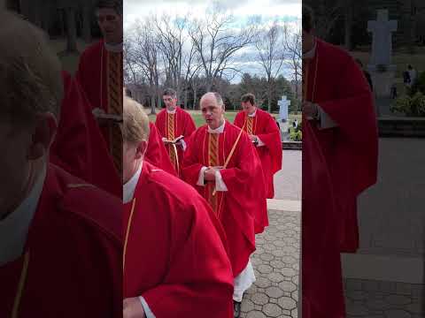 Palm Sunday Procession in the seminary. Join Insiders Club in description: 3 dots ↑ or →
