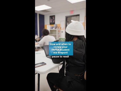 How to review your student aid report!
