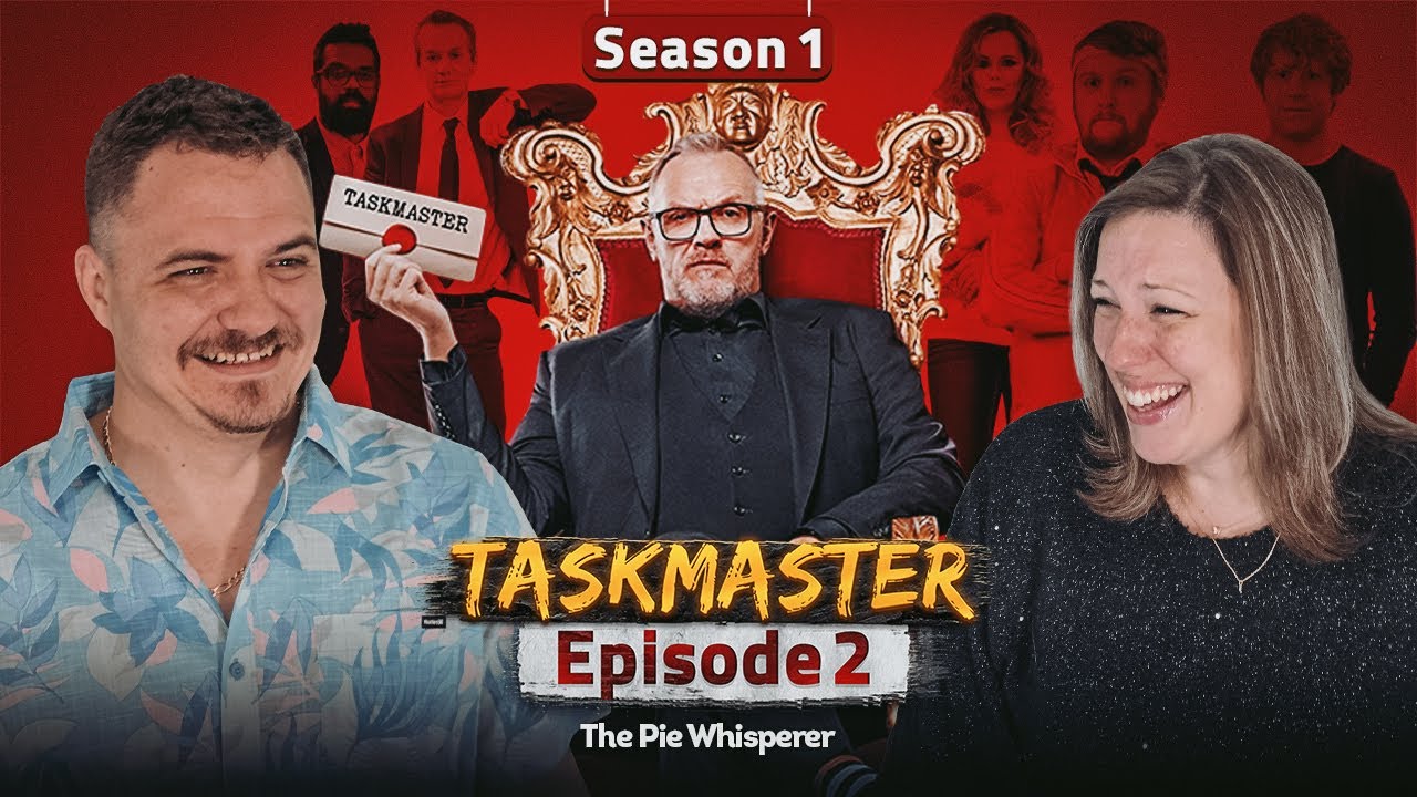 Americans React to TASKMASTER for the FIRST Time! 🤣 S1E2 'The Pie Whisperer'