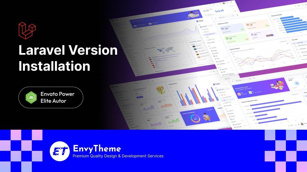 Trezo Admin Dashboard - Laravel Version Installation Video