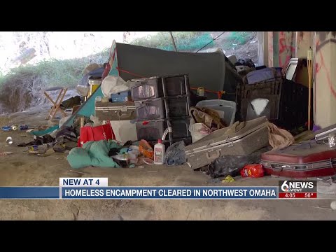 Nebraska DOT removes homeless camp in northwest Omaha