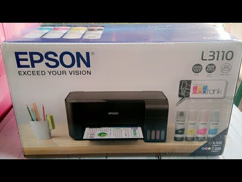 EPSON L3110 printer Unboxing| how to set up and install EPSON L3110 printer