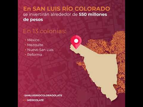 Colonias de San Luis Río Colorado, beneficiadas con el Programa de #MejoramientoUrbano ...