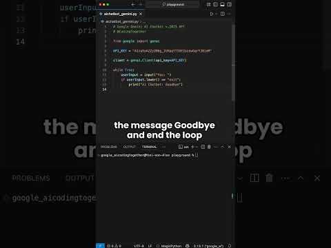 Ever wanted your own AI chatbot? 🤖 I made one using Google Gemini API - and you can too!