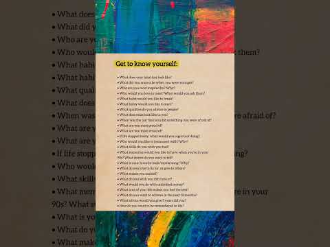 ✨ Get to Know Yourself: The Ultimate Journey of Self-Discovery! ✨ #personalgrowth #knowyourself