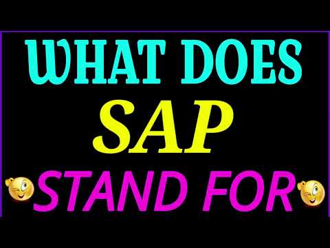 what does Sap stand for | Sap full form | what does Sap mean | Sap meaning and definition