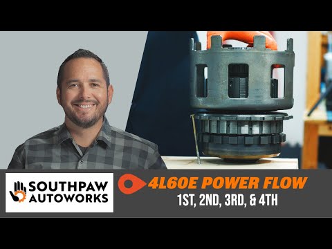 4L60E Power Flow (1st, 2nd, 3rd, & 4th Gear) (Automatic transmission power flow)