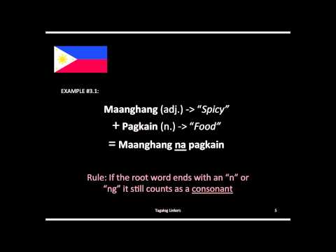 Learn Filipino - Adjective Linkers