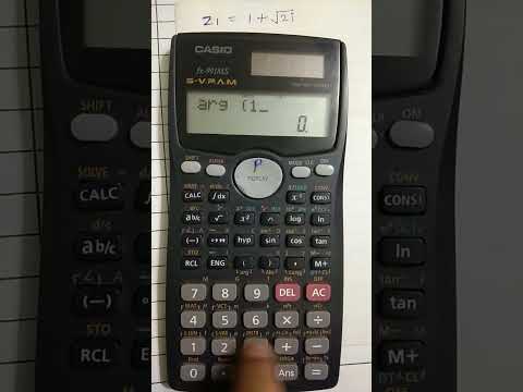 Argument of complex number | using calculator (casio fx-991MS) #maths #viral #casiocalculator #c